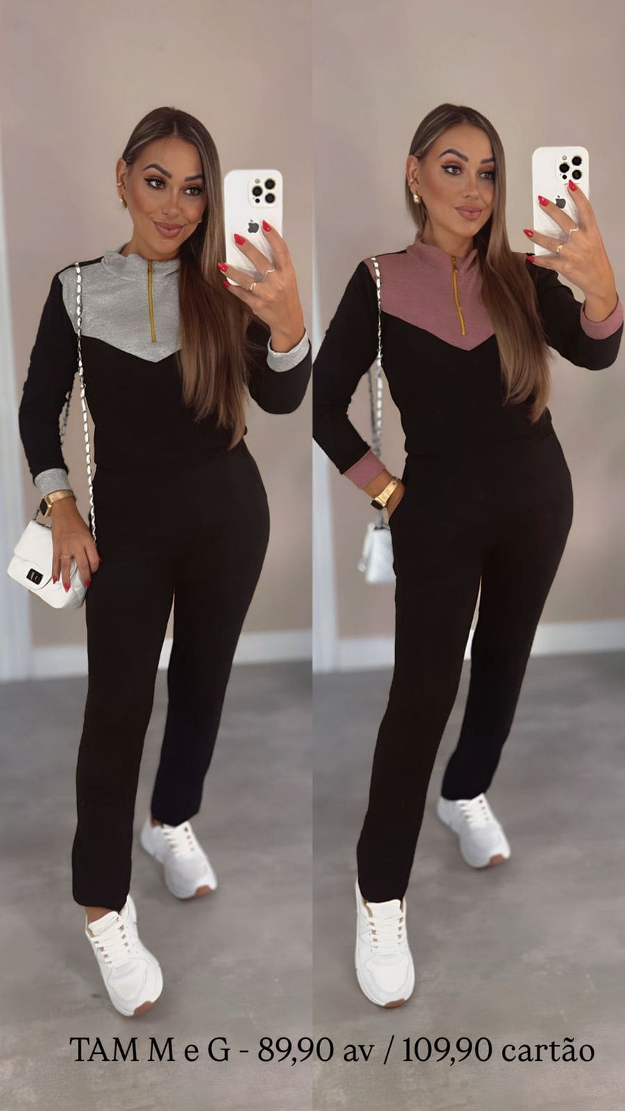 Conjunto Lãzinha Bicolor - Uso Amora